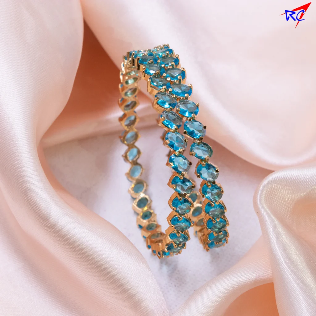 Trendy AD Stone Bangle Set | RC Akshaya